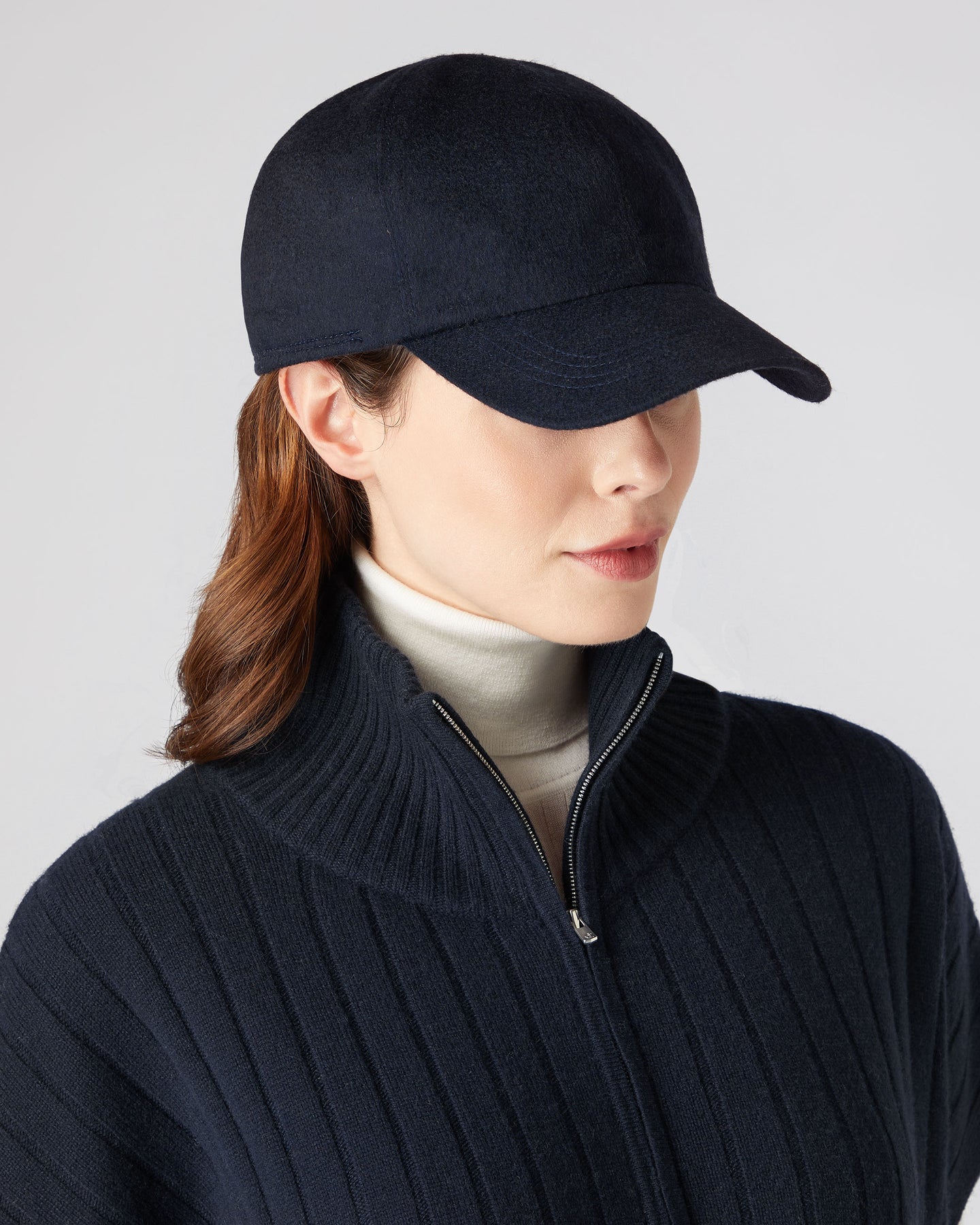 Unisex Cashmere Cap Navy | N.Peal
