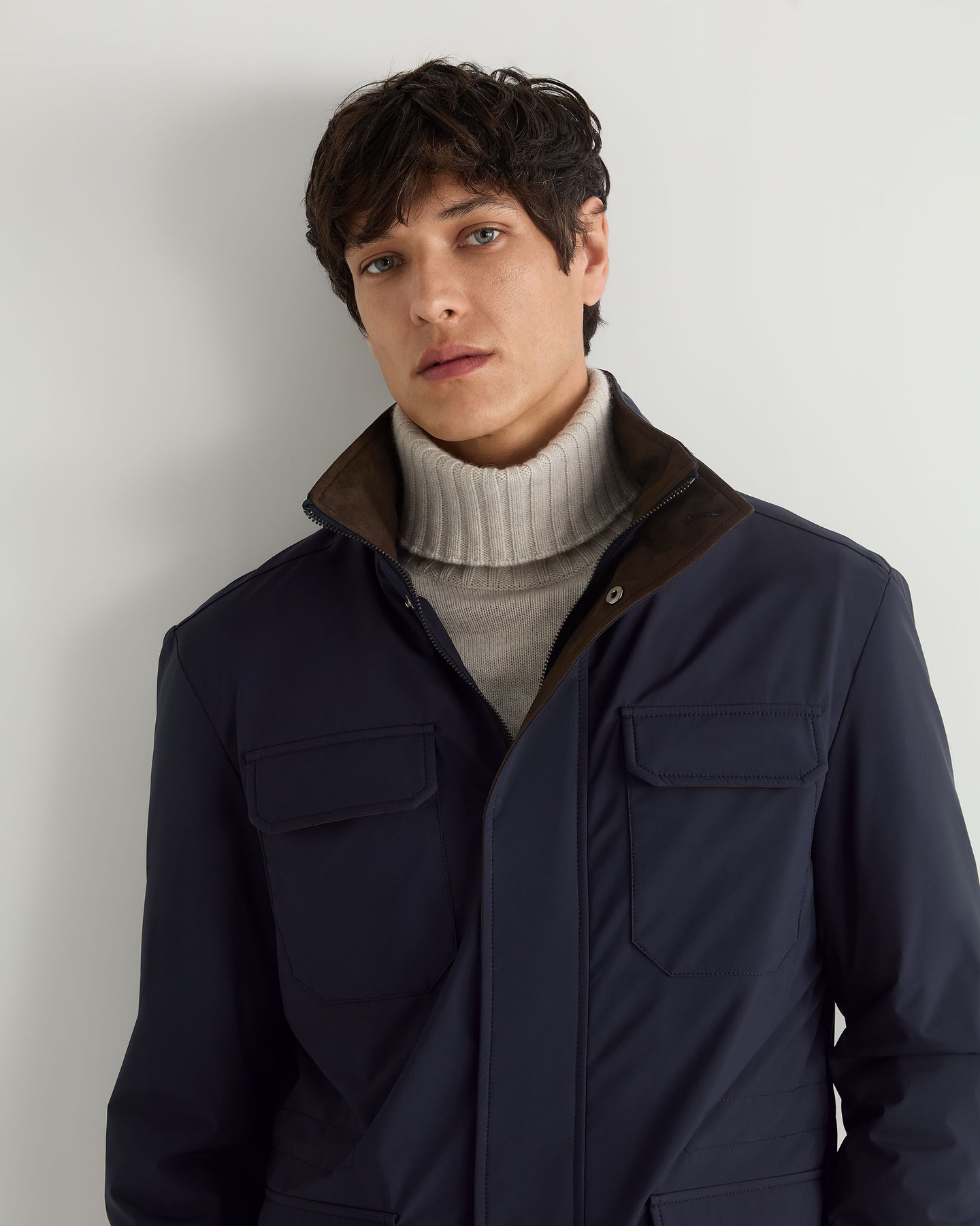 Men's Utility Jacket Navy Blue | N.Peal
