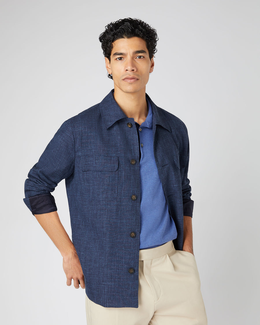 Men’s Blue Cashmere Clothing | Complimentary Shipping | N.Peal