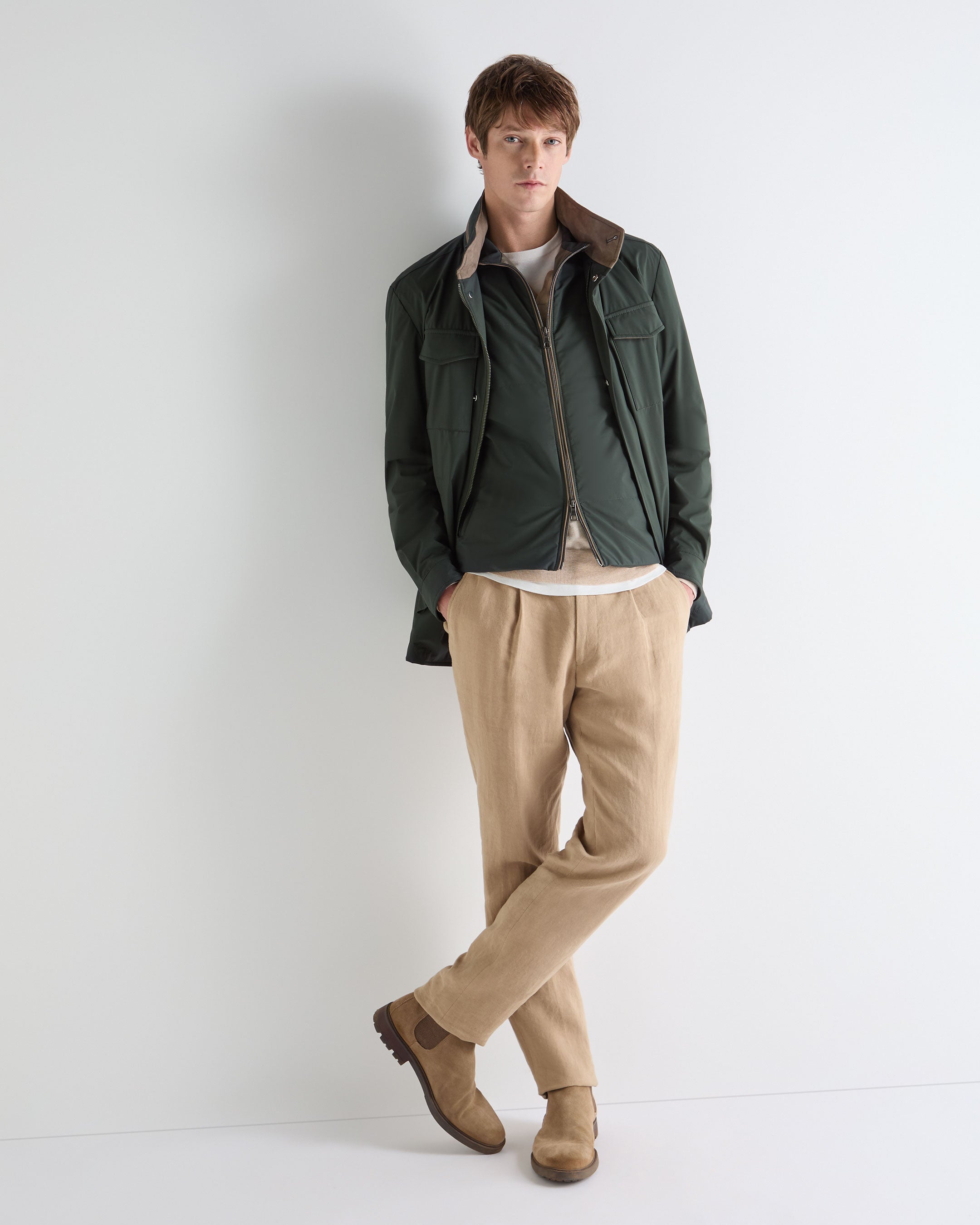 Men's Belgravia Weatherproof Gilet Dark Green | N.Peal