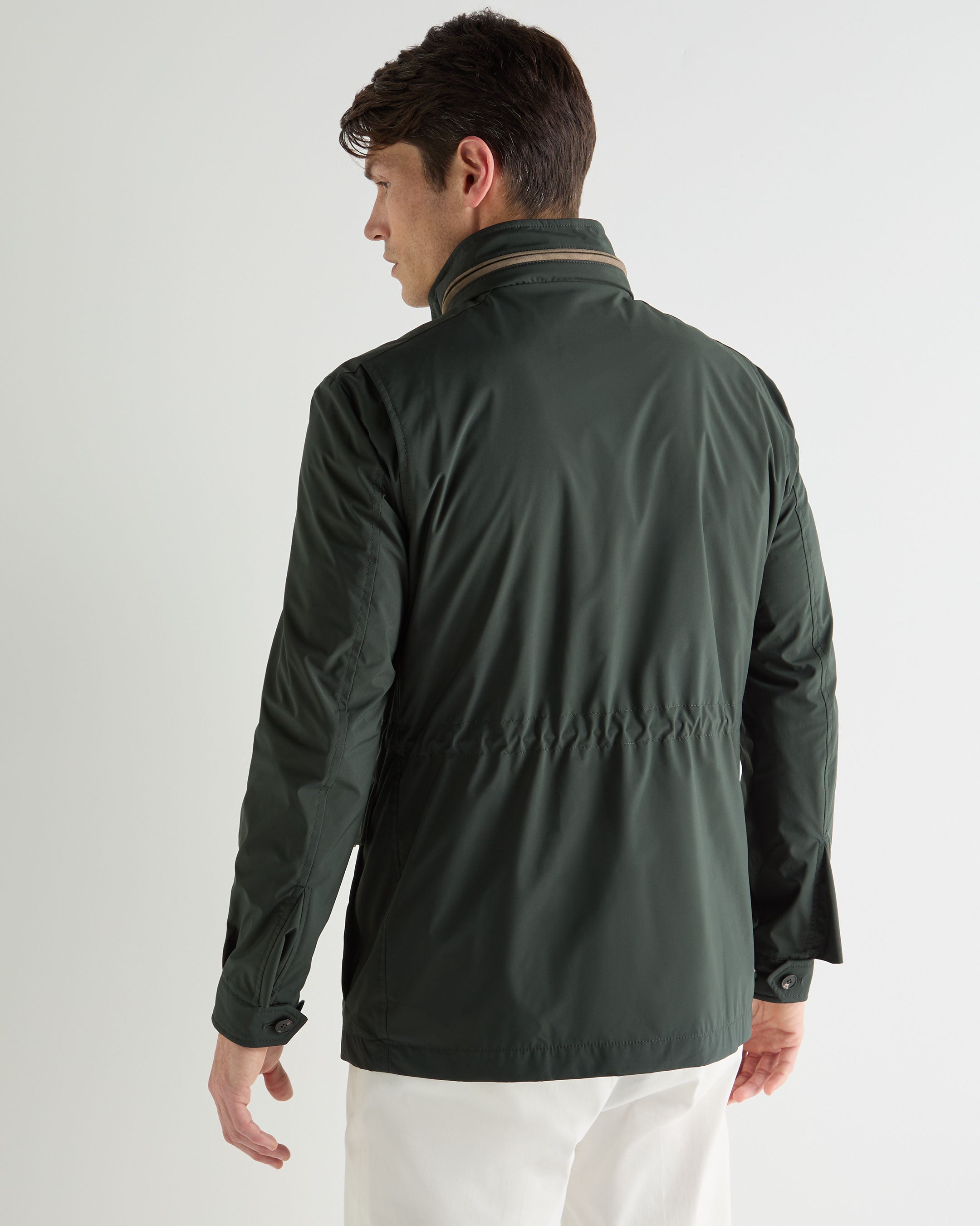 Men's Hampton Weatherproof Jacket Dark Green | N.Peal