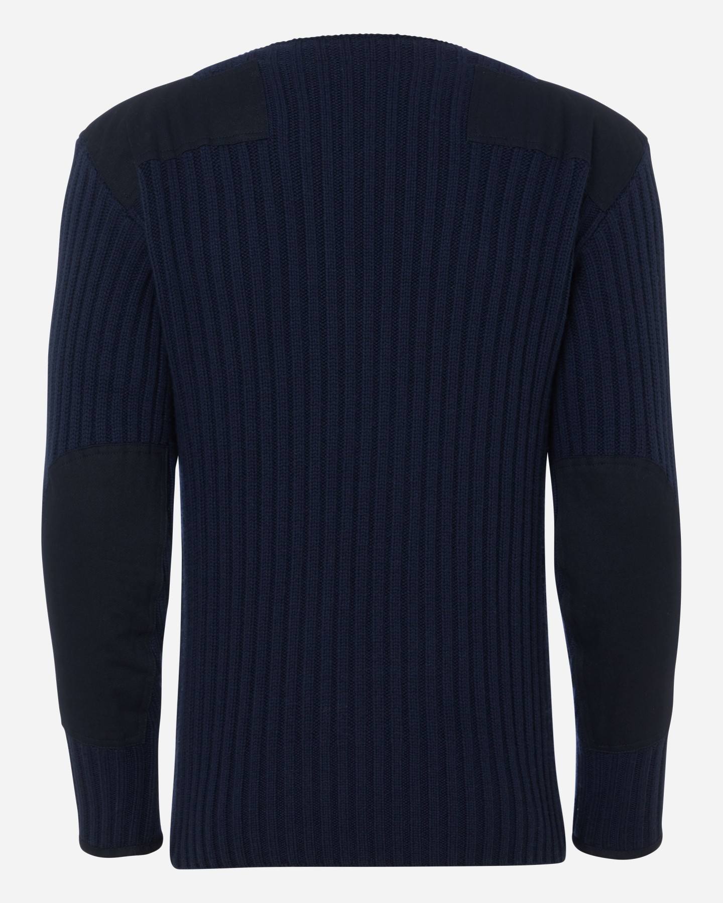 007 Ribbed Army Sweater Navy Blue | N.Peal
